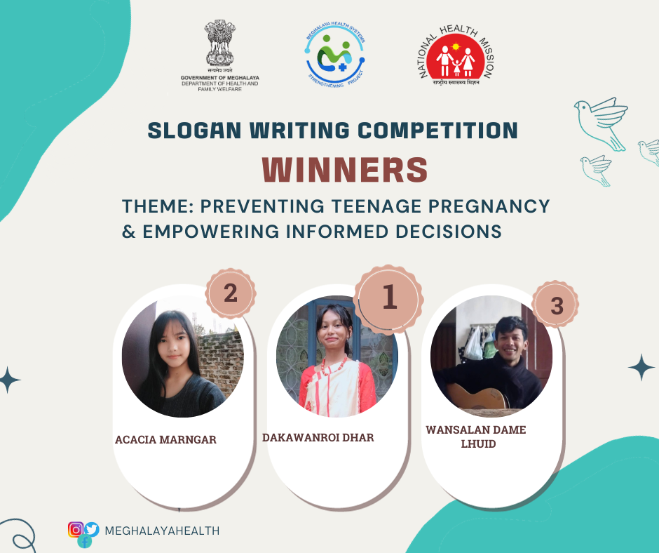 SLOGAN WRITING COMPETITION WINNERS - MHSSP